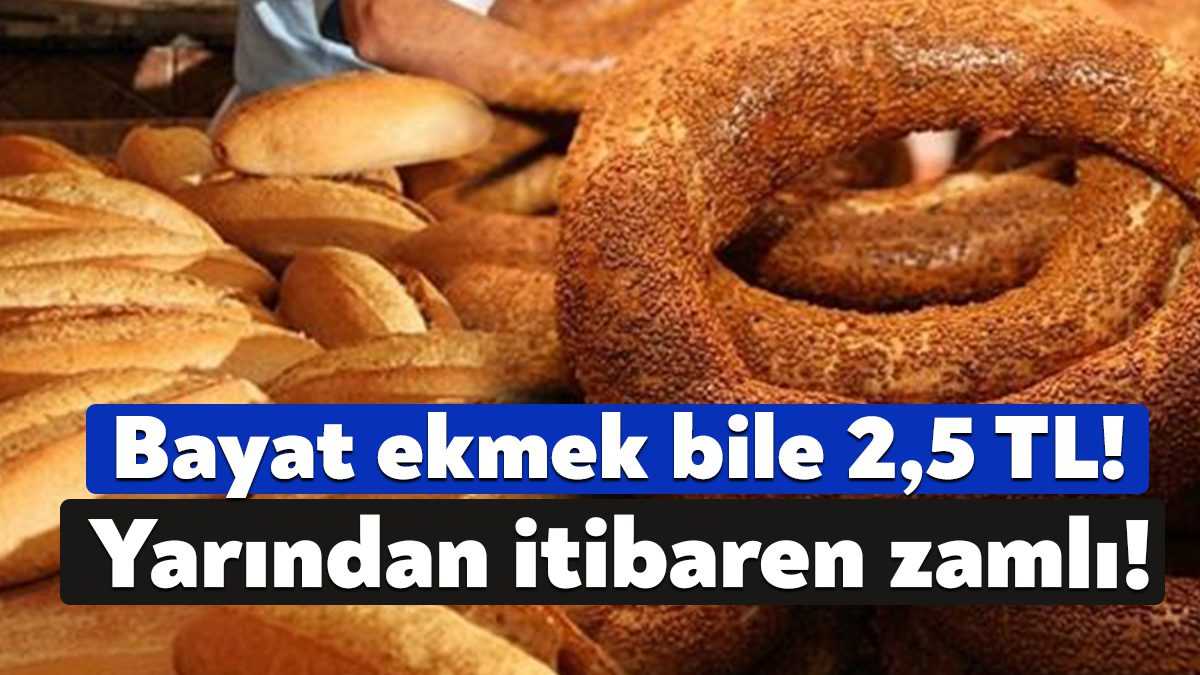 Kocaeli’de yeni ekmek ve simit zammı! 1 Kasım 2022 zamlı fiyat tarifesi ...