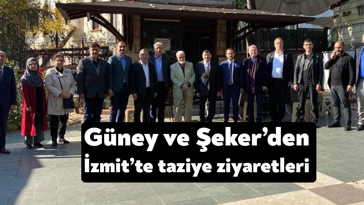 Ali Güney ve İlyas Şeker’den İzmit’te taziye ziyaretleri - Bağımsız Kocaeli