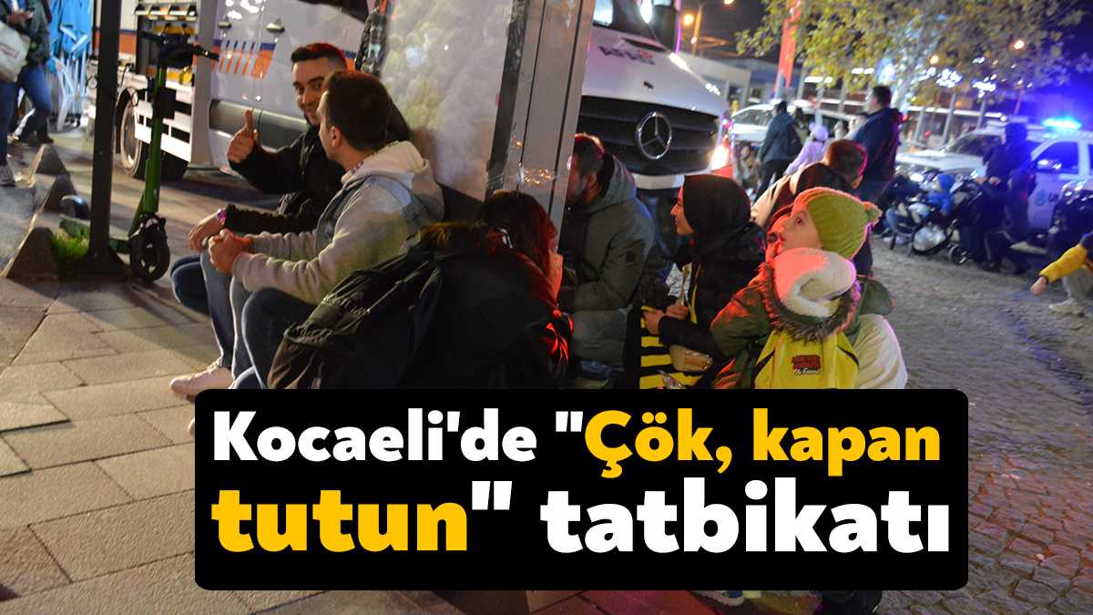 Kocaeli'de "Çök, kapan, tutun" tatbikatı - Bağımsız Kocaeli
