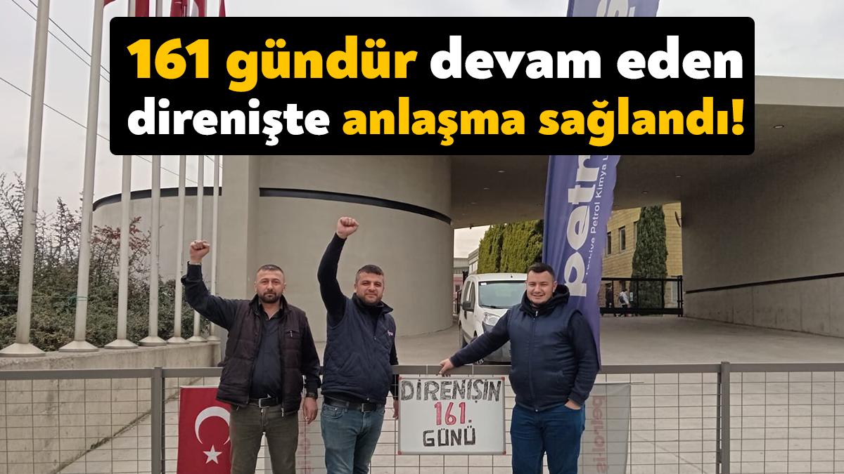 161 gündür devam eden Pulver Kimya direnişinde anlaşma sağlandı ...
