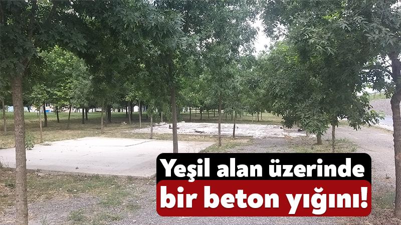 Yeşil alan üzerinde bir beton yığını! - Bağımsız Kocaeli