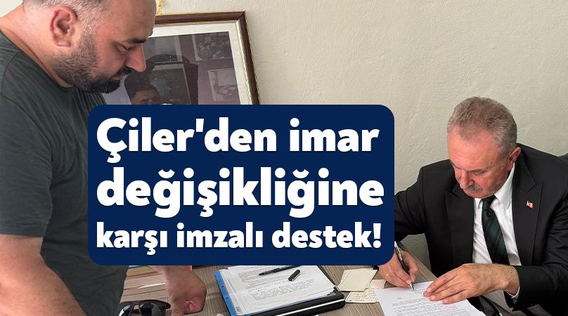 Nail Çiler'den Dilovası'ndaki imar değişikliğine karşı imzalı destek ...